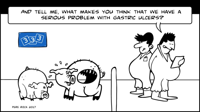 Gastric ulcers in pigs - Humor - pig333, pig to pork community