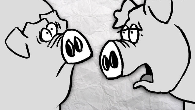 Piggyback ride - Humor - pig333, pig to pork community