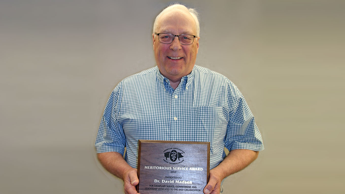 AASV Names 2019 Meritorious Service Award Recipient - Press releases from the swine sector ...