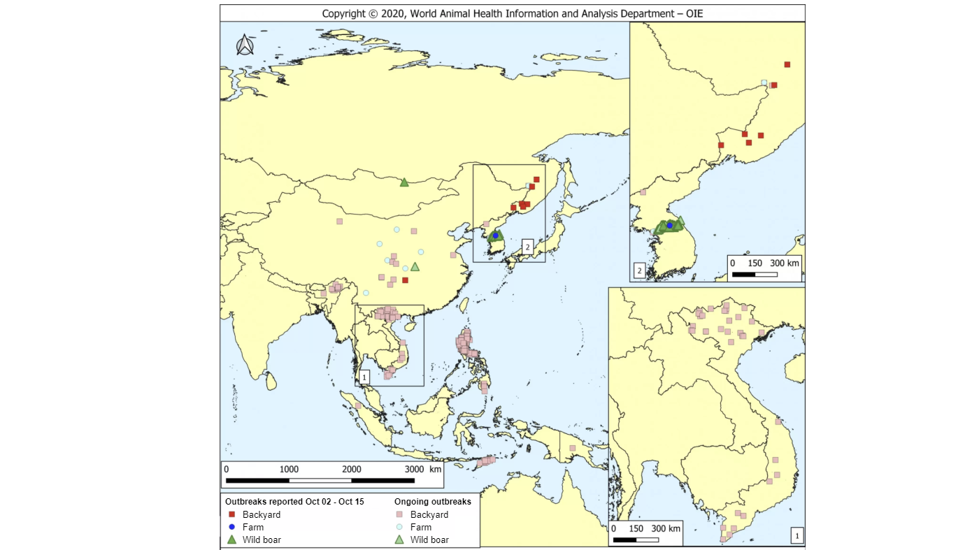 Situational update of ASF in Asia and the Pacific - October 2020 ...