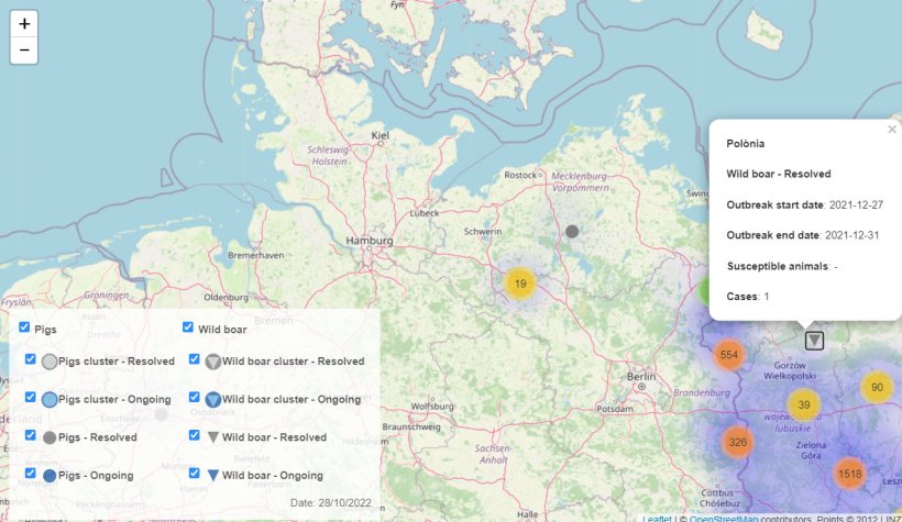World map of African swine fever outbreaks - About 333 - pig333, pig to ...