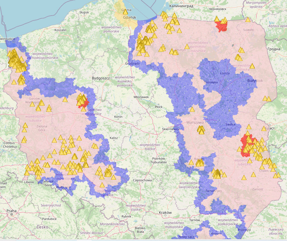 Change in ASF regionalization in Poland. Cases in new areas - Swine ...