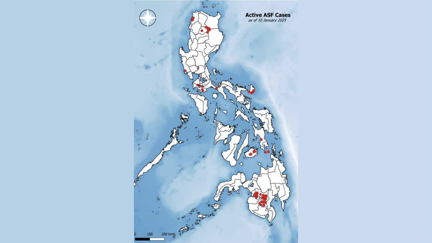 The Philippines reports drop in number of ASF-affected barangays ...